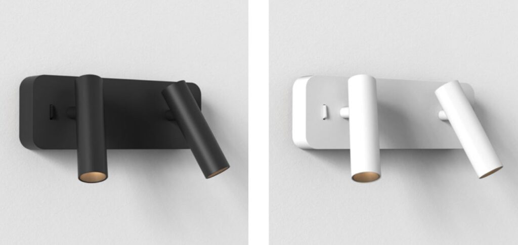 Hotel twin double beds wall-mounted reading light